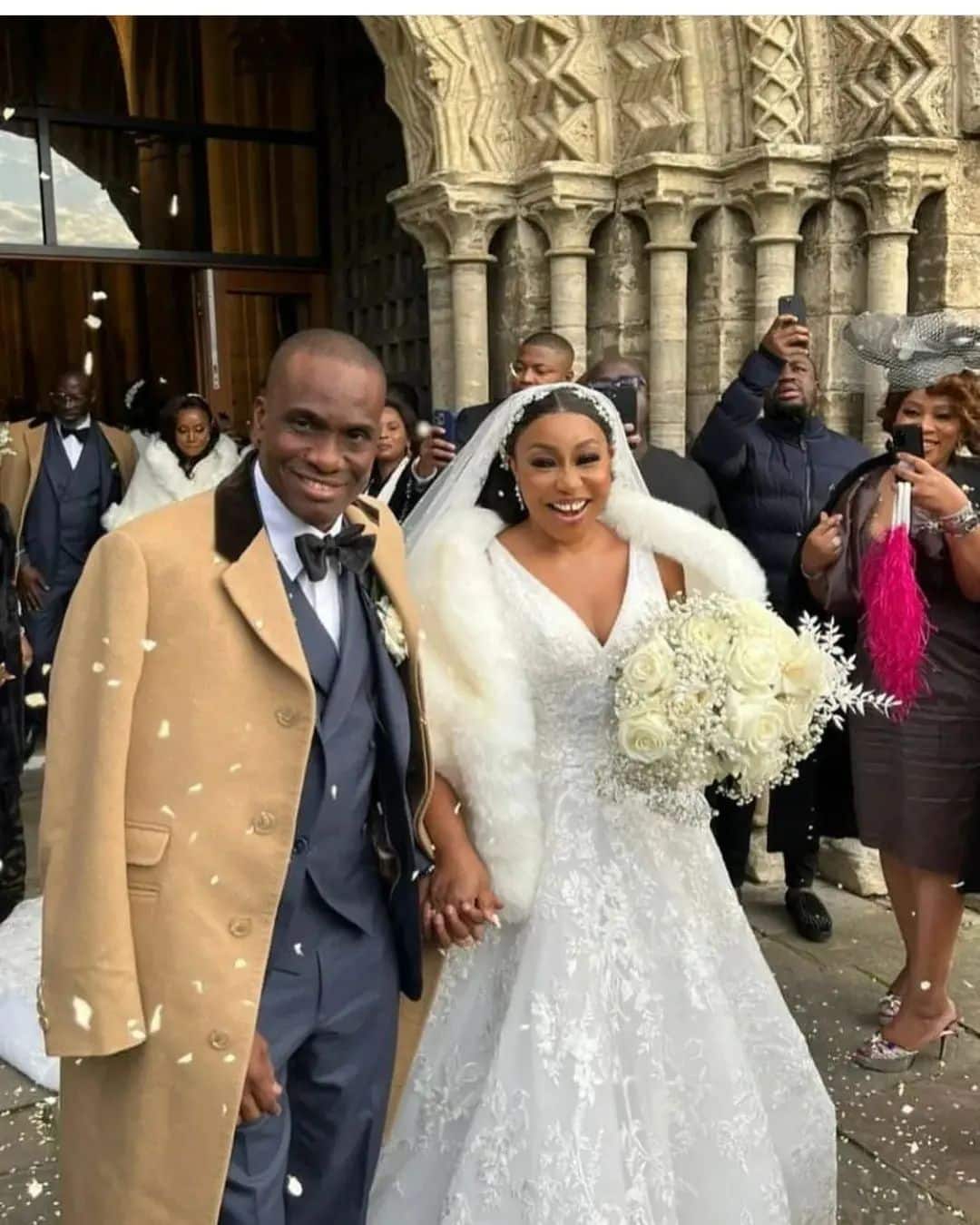 First Photos from Rita Dominic's white wedding drops - GhPage