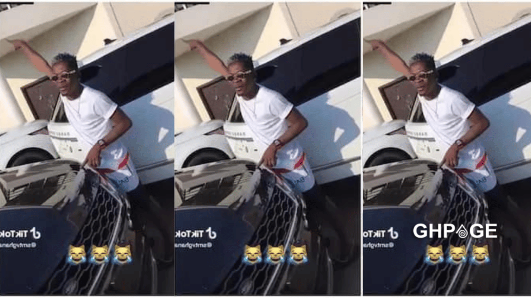 Shatta Wale flaunts his Range Rover collection