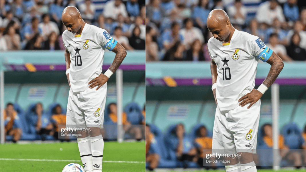 Dede Ayew’s 7-year-old daughter reportedly collapses after his penalty miss