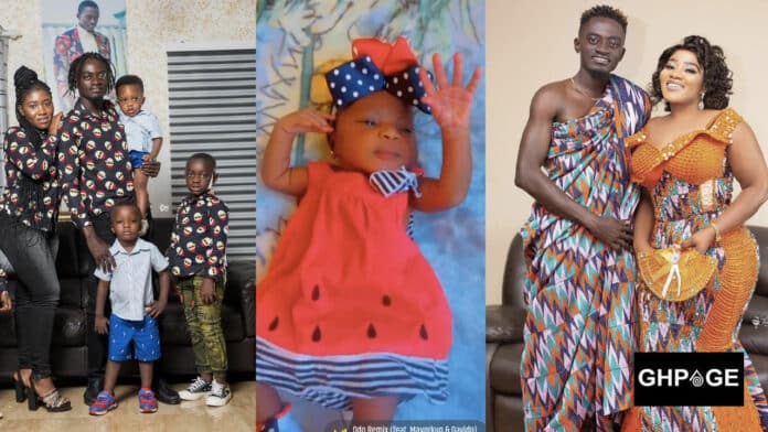 Lilwin shows the face of his newly born daughter - GhPage