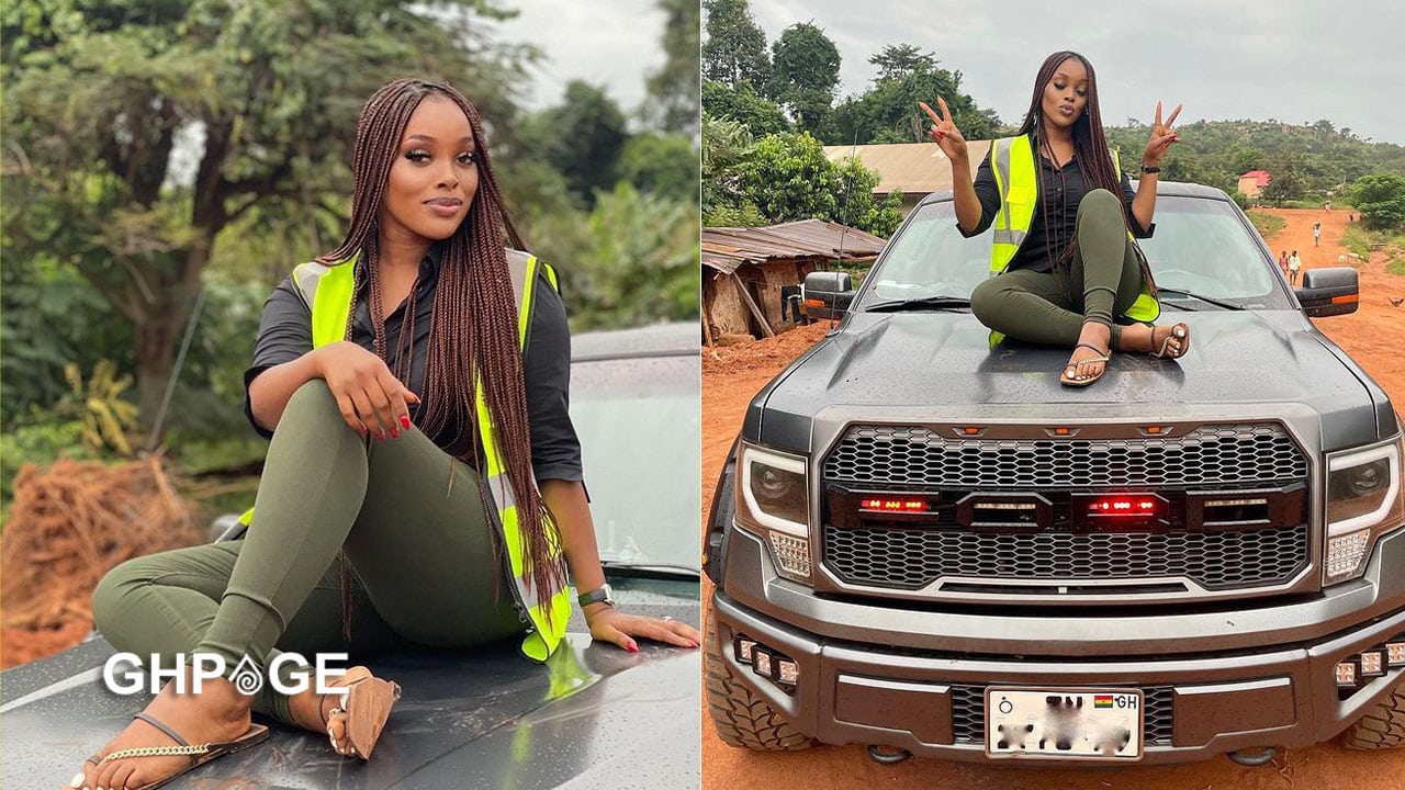 Kojo Jones' wife Raychel poses with expensive Ford Raptor worth ...