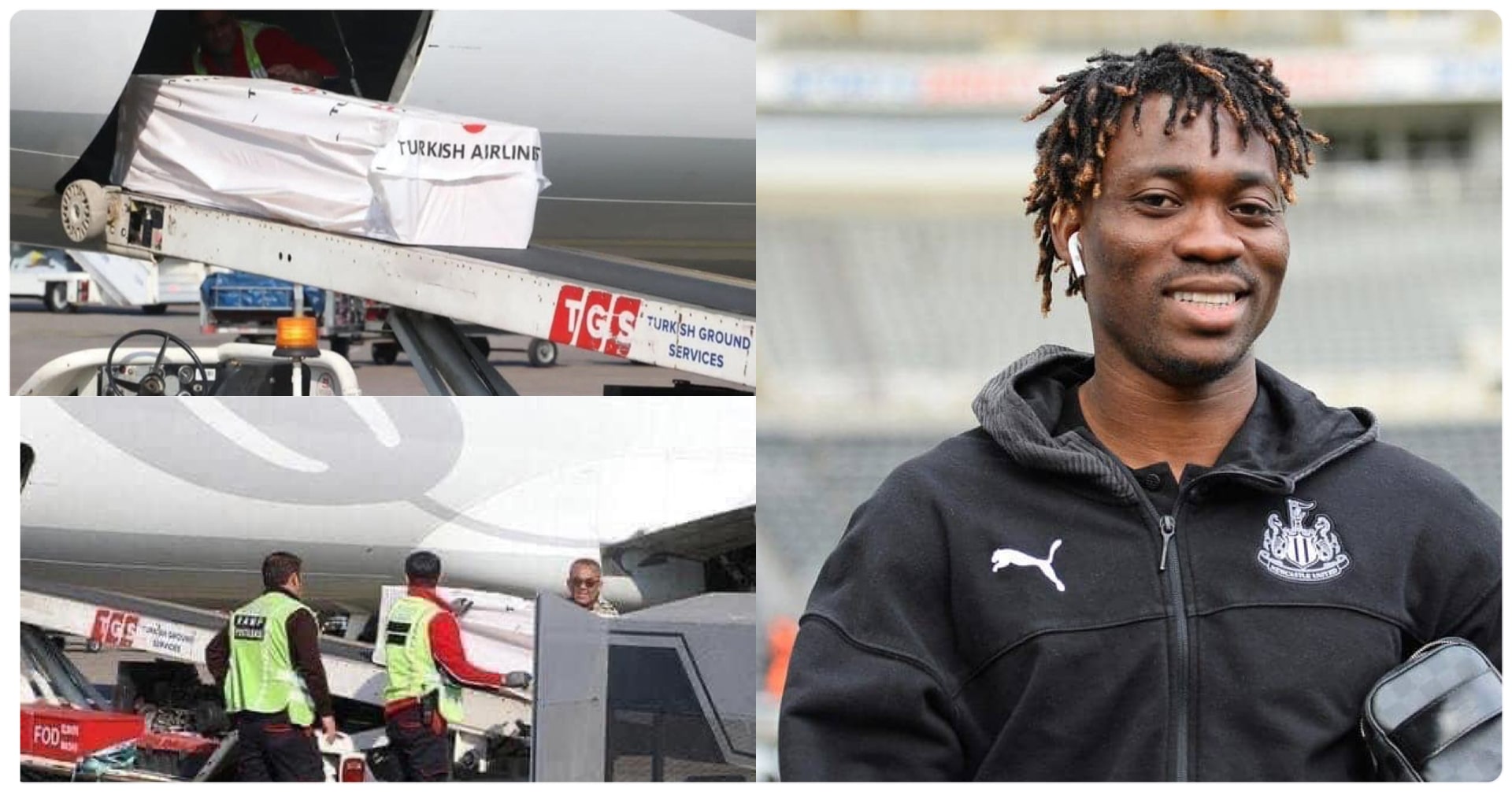 Christian Atsu’s body arrives in Ghana for burial