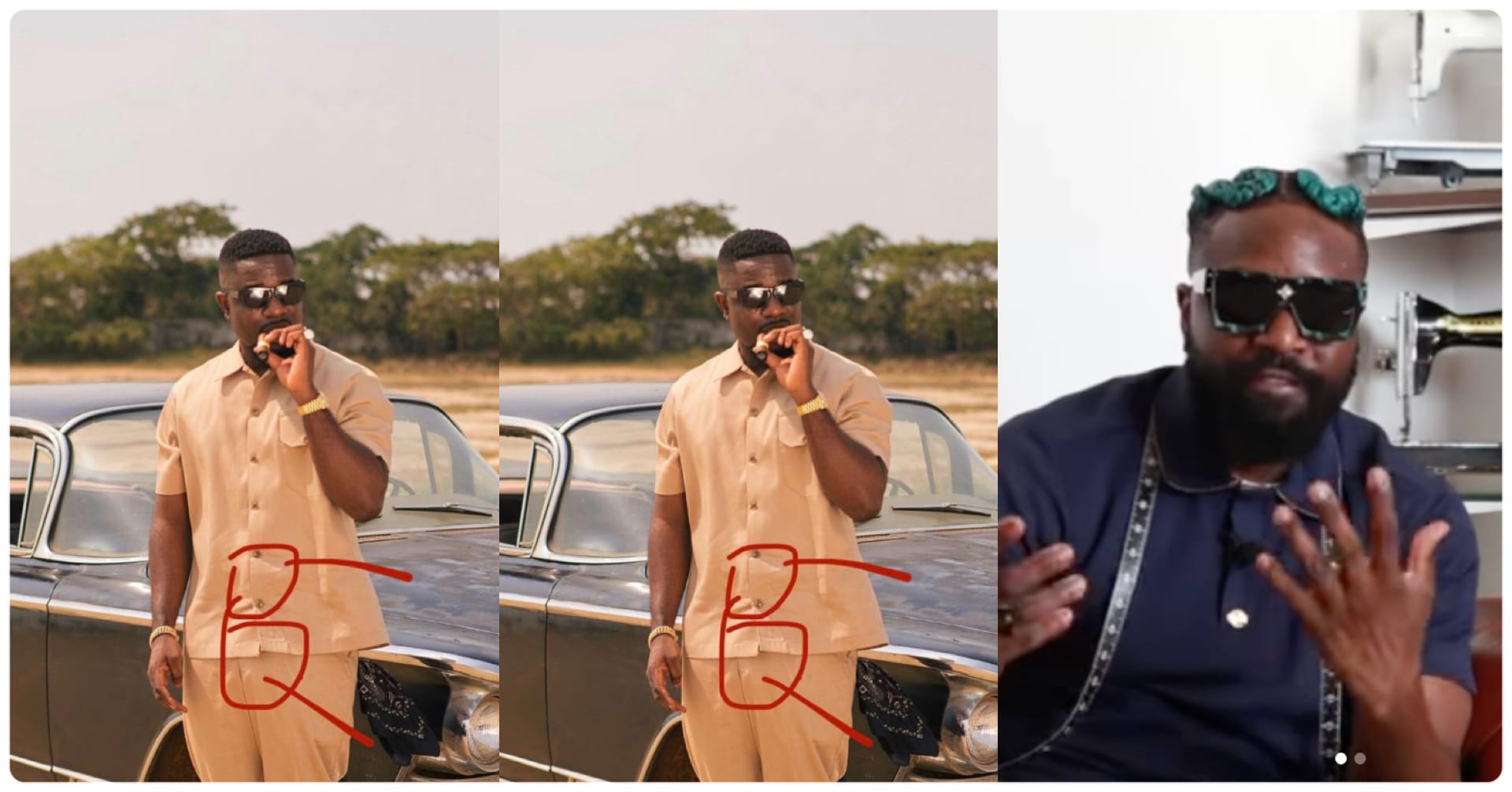 Elikem Kumordzie drags Sarkodie for wardrobe mishap