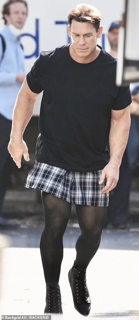 WWE Superstar John Cena causes a stir as he steps out in a skirt and ...