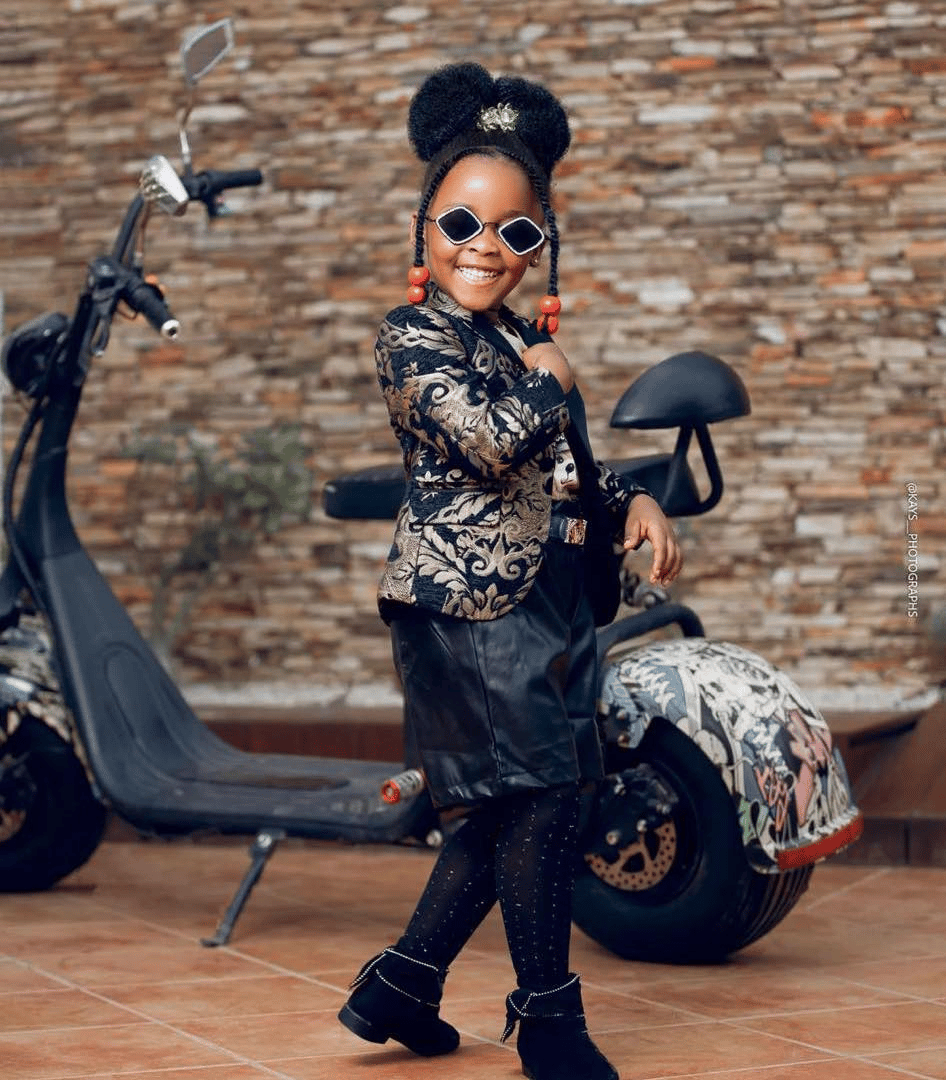 Baby Maxin slays in elegant photos to mark her 4th birthday - GhPage