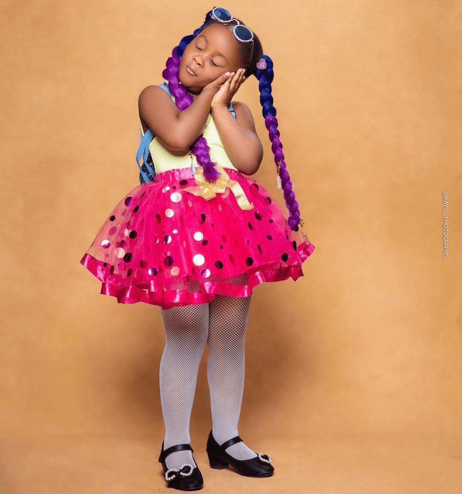 Baby Maxin slays in elegant photos to mark her 4th birthday - GhPage