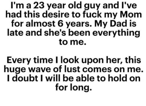 “i Want To Sleep With My Mother” Young Man Confesses Twinkletag