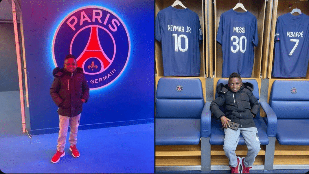 Yaw Dabo tours PSG dressing room and stadium