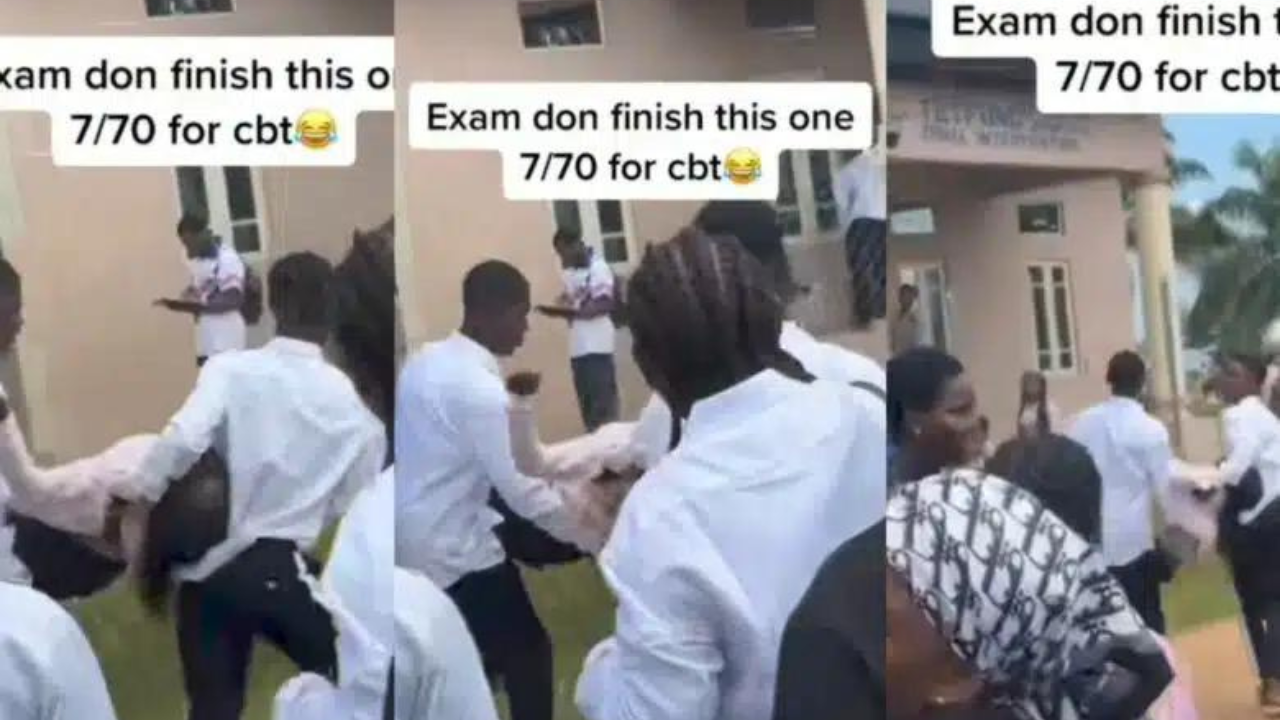 Female university student collapses after scoring 7% in an exam (Video ...