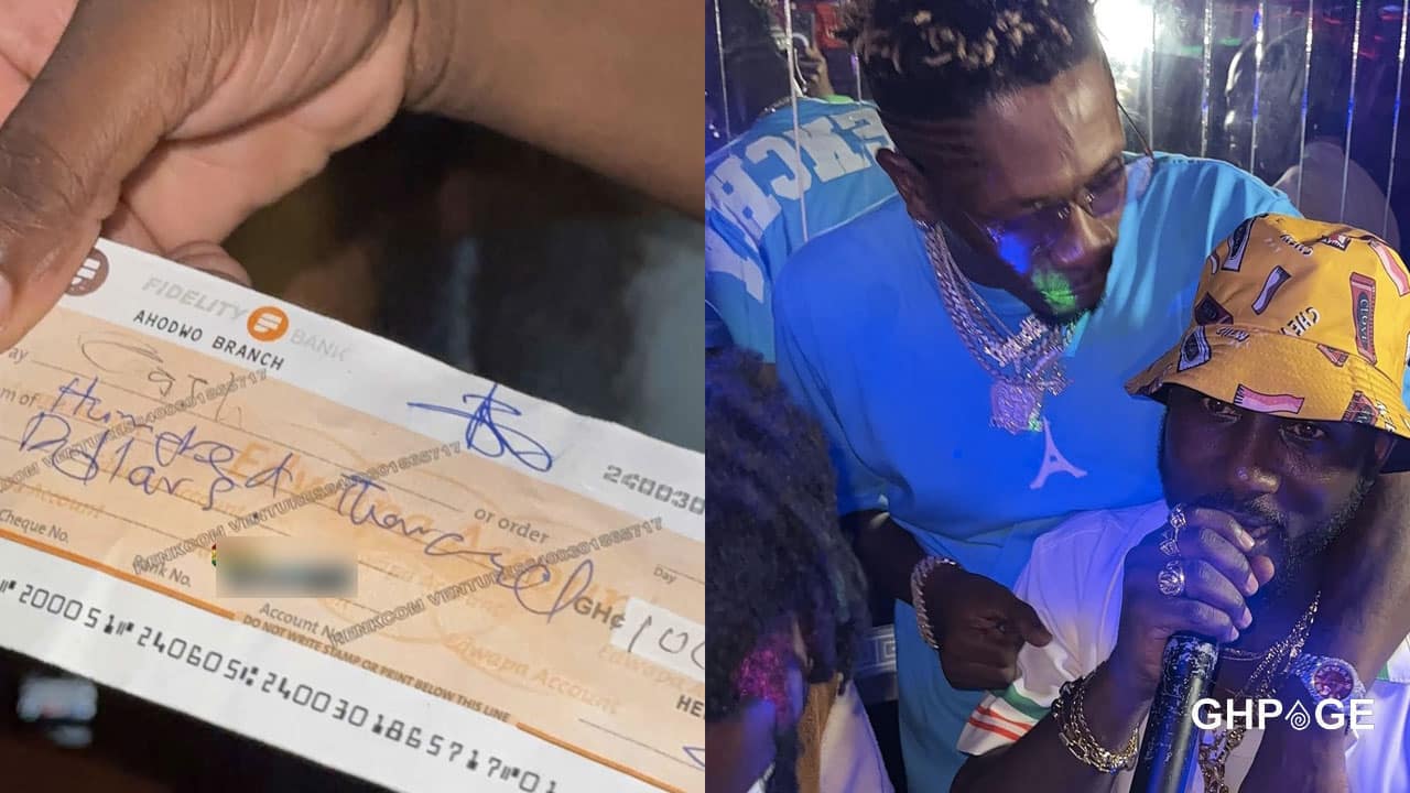 Shatta Wale's $100k cheque to his friend as a birthday present gets ...