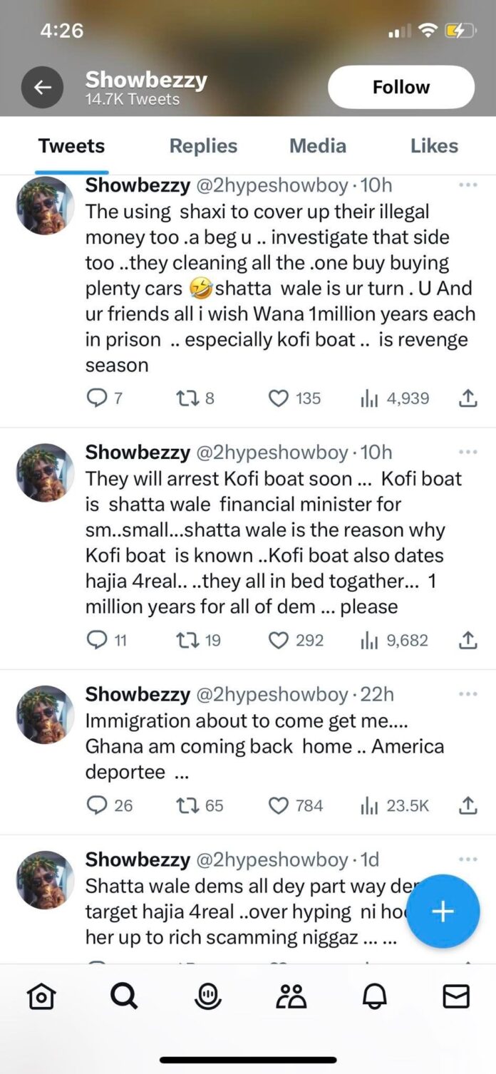 Shatta Wale has been sleeping with Hajia4Reall since 2017 - Showboy ...