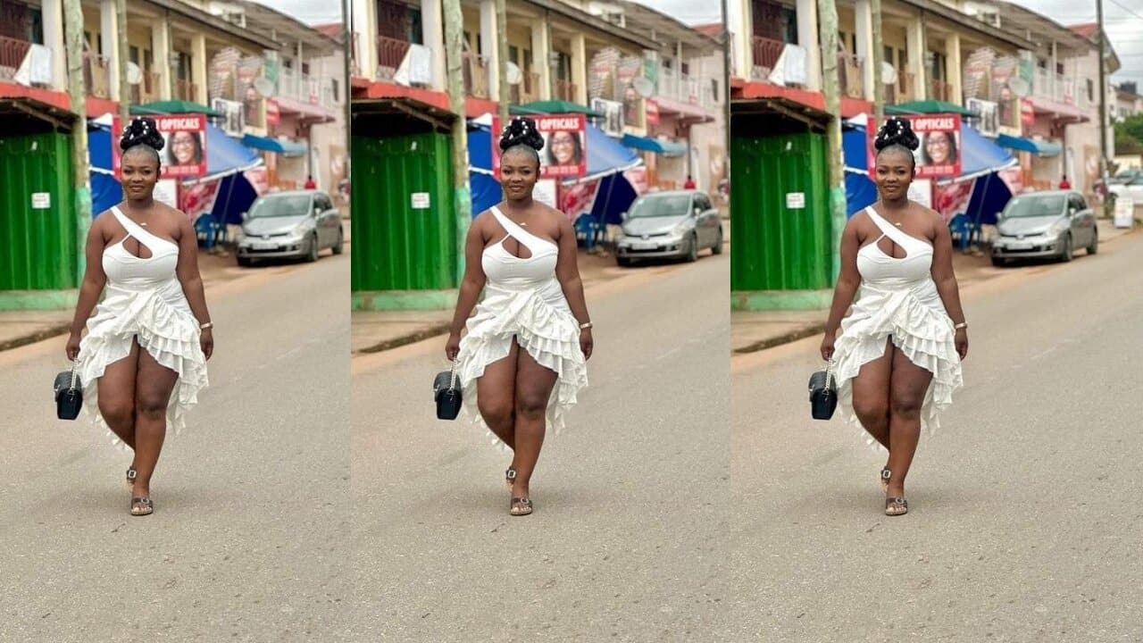 Felicia Osei flaunts her raw thighs and almost exposes her V in new ...