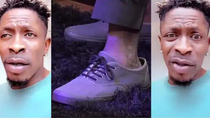 Shatta Wale finally reacts to Ola Michael’s iconic shoe that’s trending ...