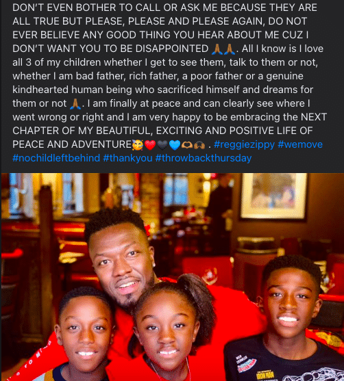 Reggie Zippy announces divorce from wife after 15 years; says he is a ...