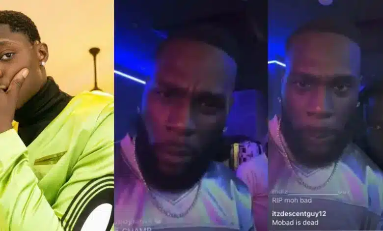 Watch moment Burna Boy found out about Mohbad’s death during live IG ... Watch moment Burna Boy found out about Mohbad’s death during live IG ...