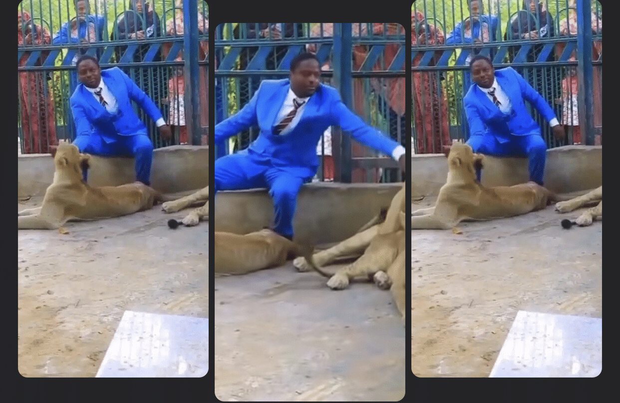 Pastor invites church member to watch him in lions’ den and this ...