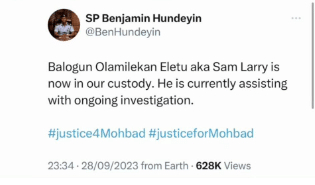 Mohbad's death: Sam Larry arrested - GhPage
