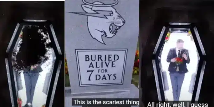 “Burial challenge” – Mr. Beast buries himself alive for 7 days in ...