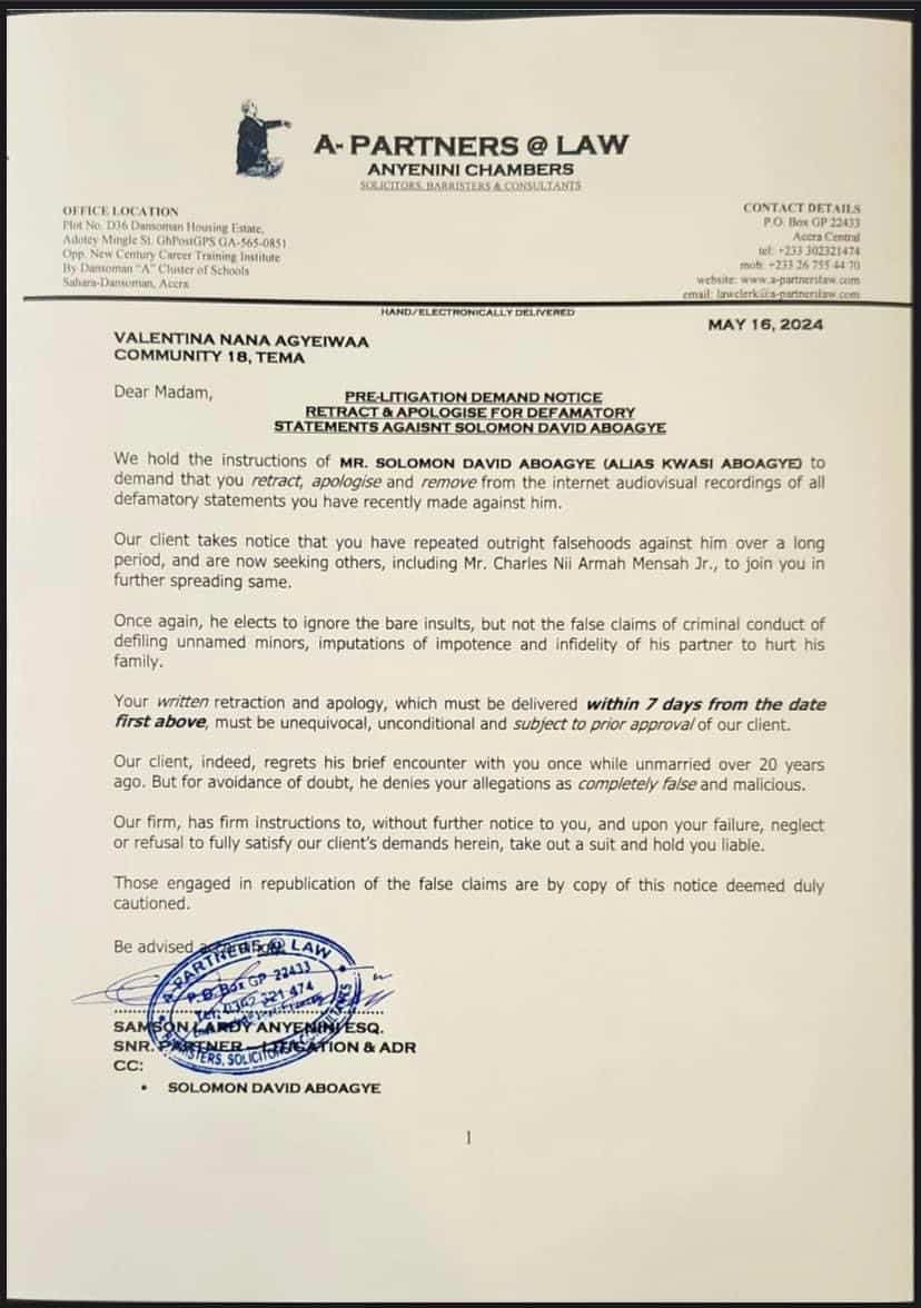 Apologize and retract your statement - Kwasi Aboagye lawyers to Afia Schwarzenegger - GhPage