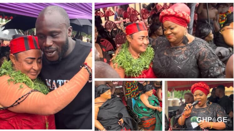 Mercy Asiedu and her husband gift Matilda Asare Ghc10k to support her ...