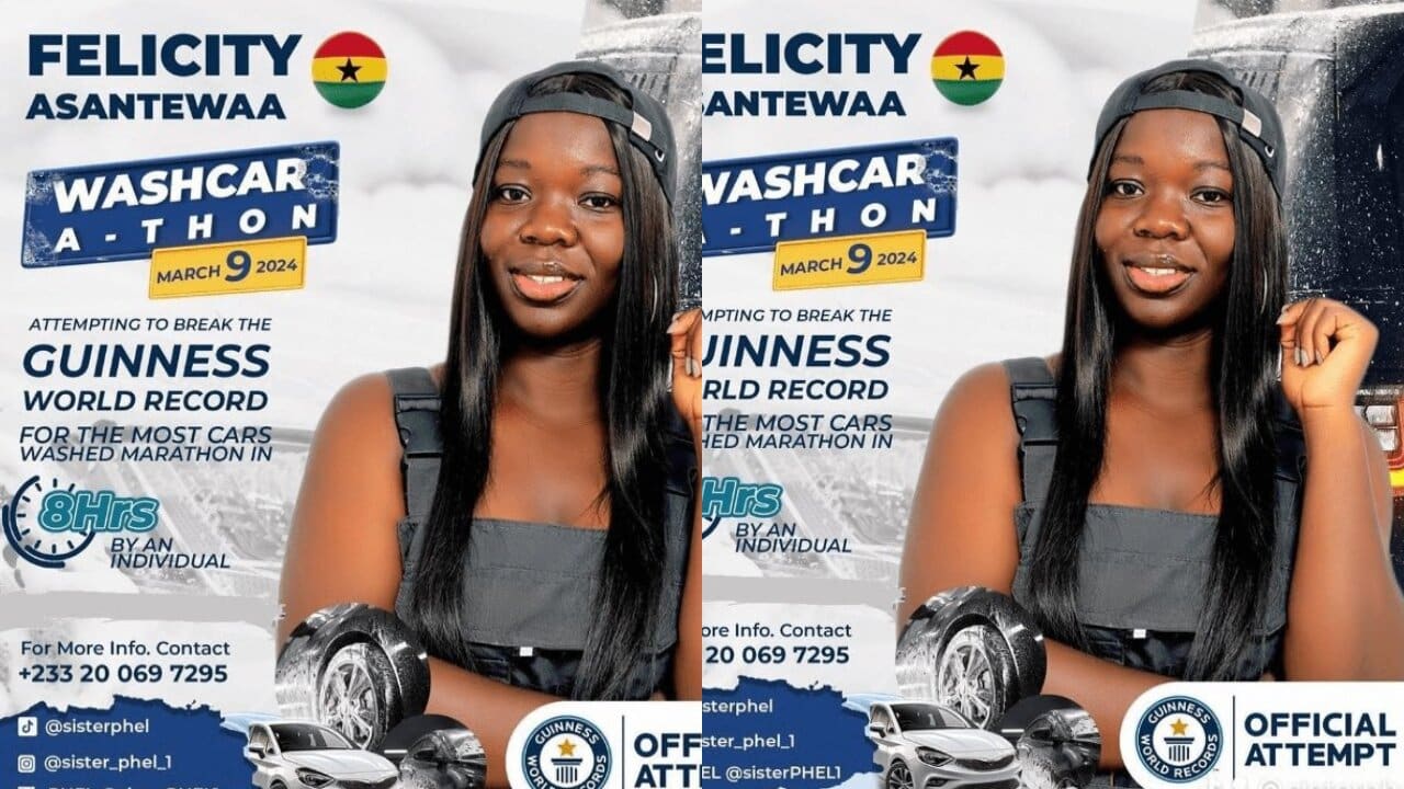 GWR: GH lady Felicity Asantewaa sets new record for the most cars ...