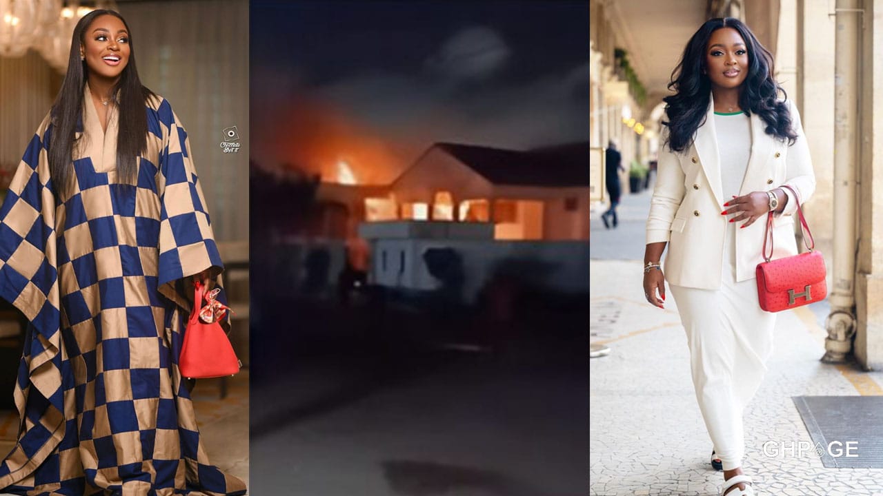 It was the cinema that caught fire not the main house - Jackie Appiah ...