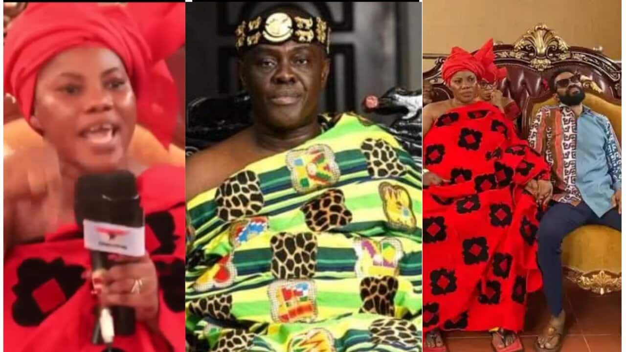 VIDEO: Moment angry and emotioanl Kofi Adomah's wife curses Dormaahene ...