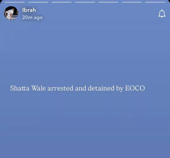 Shatta Wale allegedly arrested and detained by EOCO - GhPage